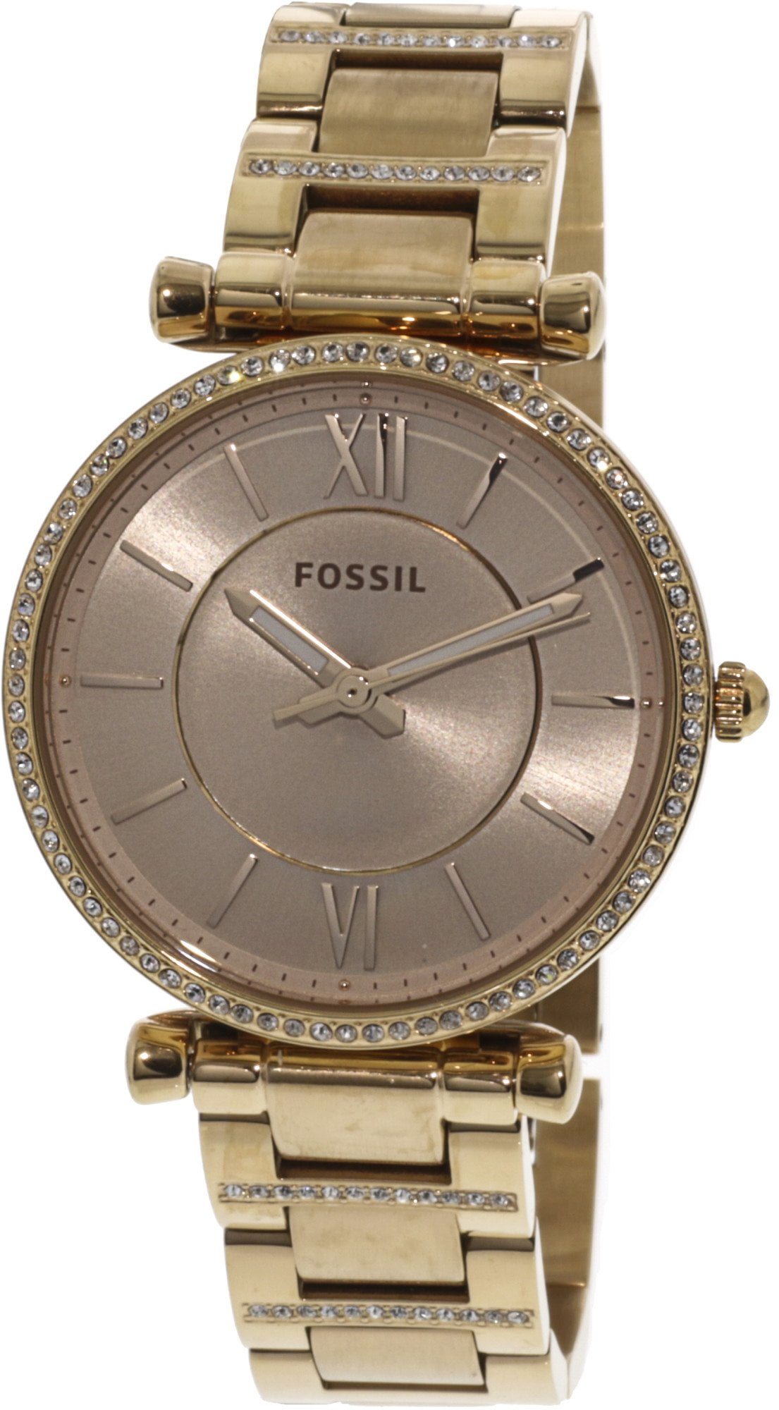 Fossil Women's Carlie ES4301 Gold Stainless-Steel Japanese Quartz ...