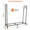 Outdoor Indoor Firewood Rack Holder, iMounTEK 4ft Heavy Duty Fire Logs ...