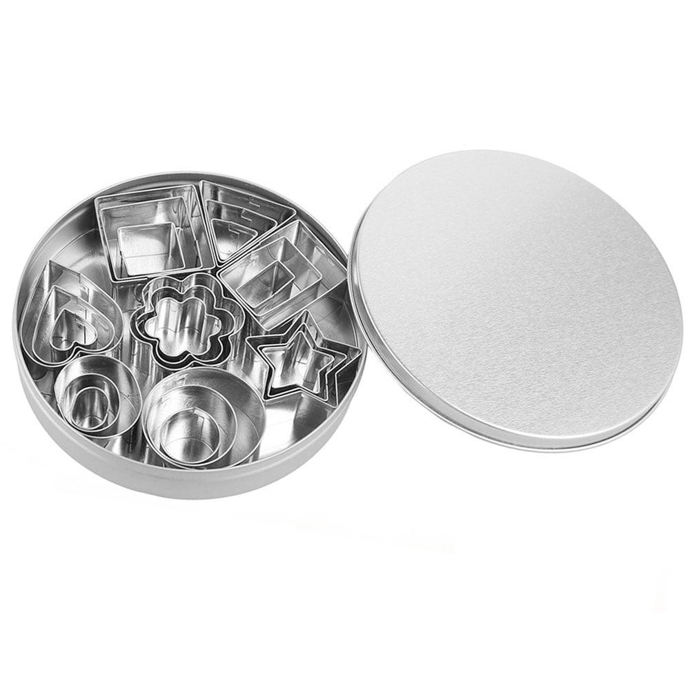 tooloflife 24 Piece Stainless Steel Biscuit Mold Cookie Cutter Set ...