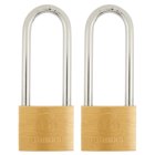 Mini Brass Padlocks Set of 6 With Key Lock All Purpose 1 1/4" Household ...