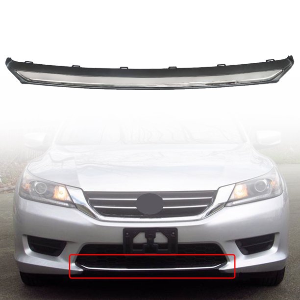 SEBLAFF Front Bumper Cover Lower Trim Molding Chrome Replacement for ...