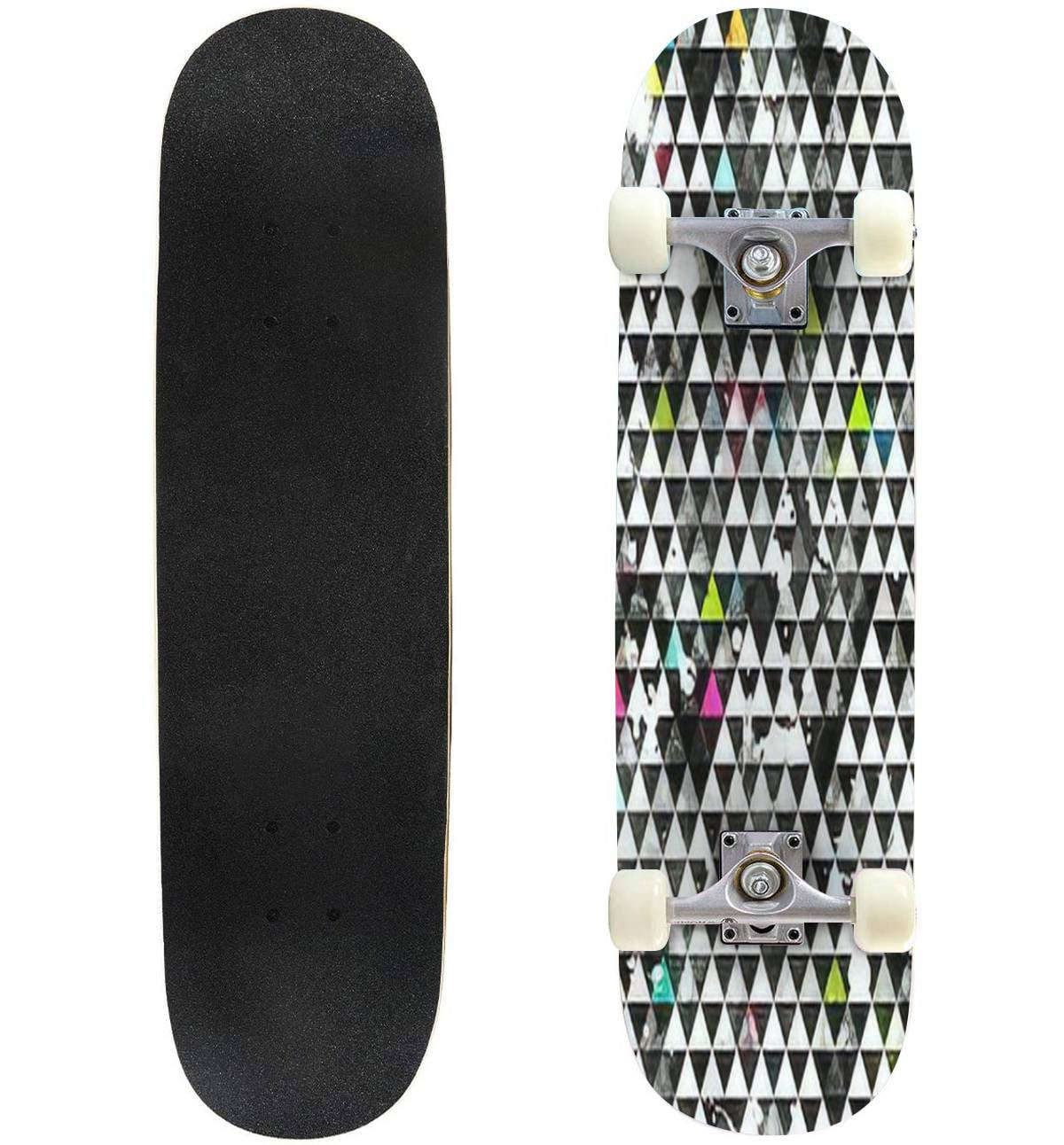 urban triangle seamless pattern with grunge effect Outdoor Skateboard ...