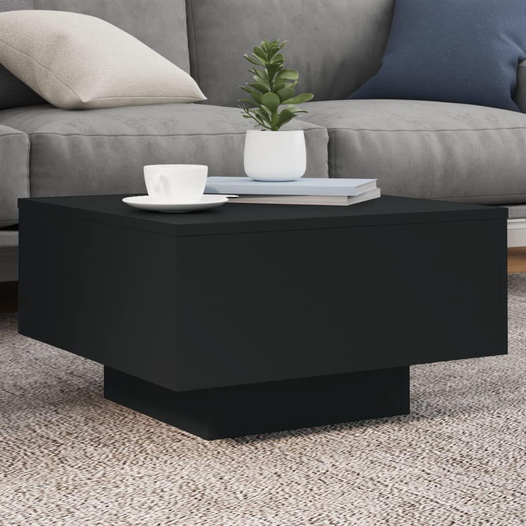 Click here for Vidaxl Coffee Table With Led Lights Black 55x55x31... prices