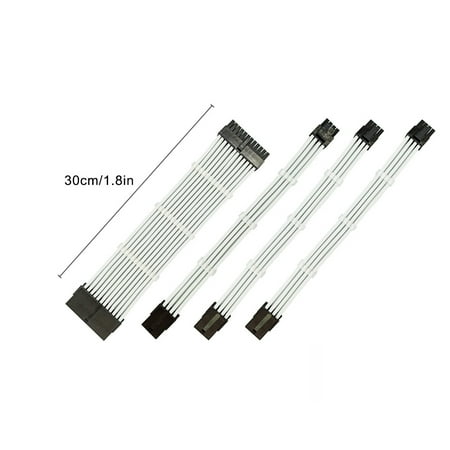 freestylehome PSU Extension Cable Desktop Computer PSU nylon extension ...