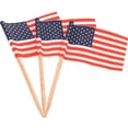 50pc Mini American Flag Toothpicks Party Cupcake Decoration Sandwich ...