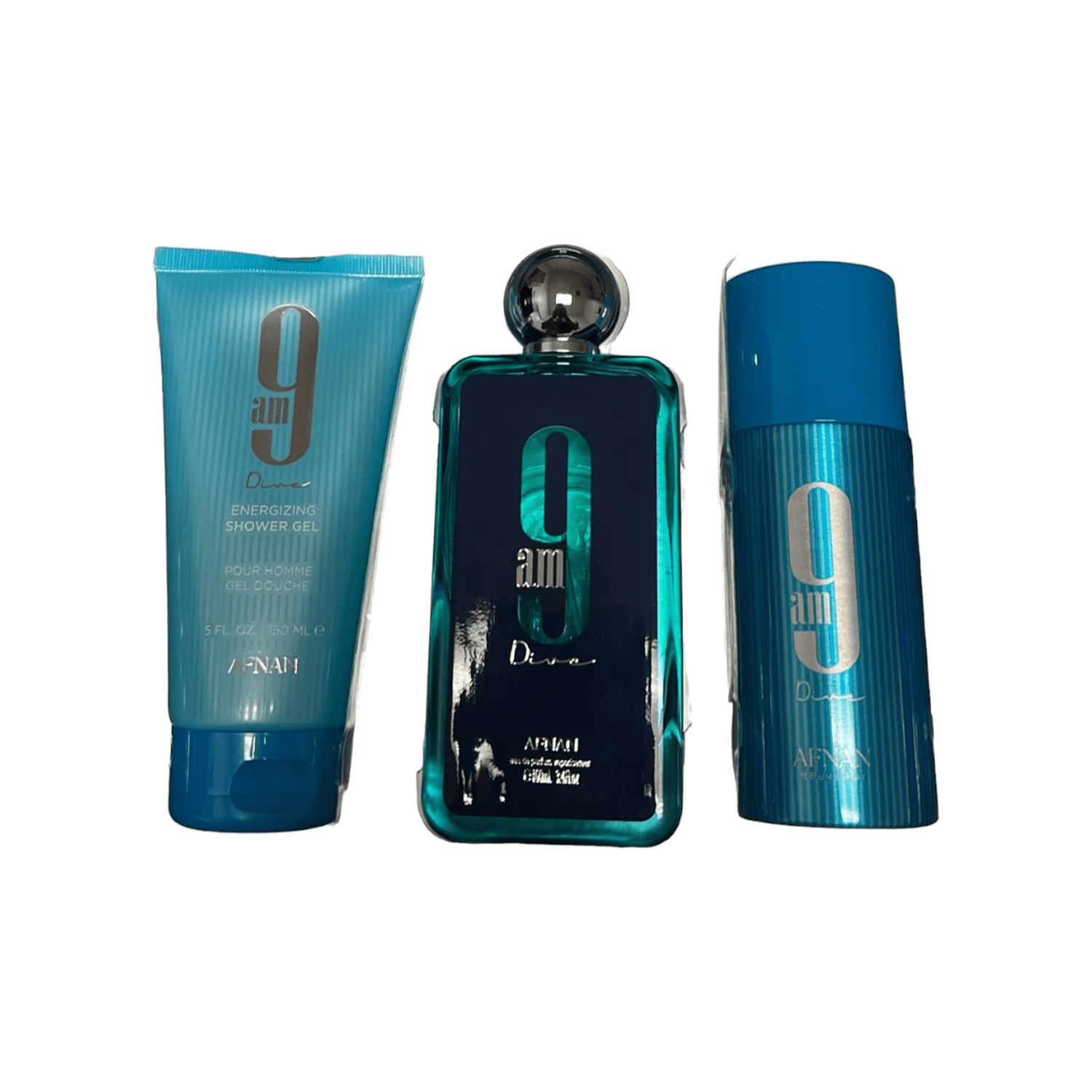 AFNAN 9 AM DIVE 100 ML Set 3 Piezas | Walmart en línea