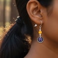 Delight Jewelry Yellow Beaded Bracelet and Earring Set, featuring ...