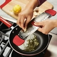 Rachael Ray Stainless Steel Multi-Grater with Silicone Handles, Red ...