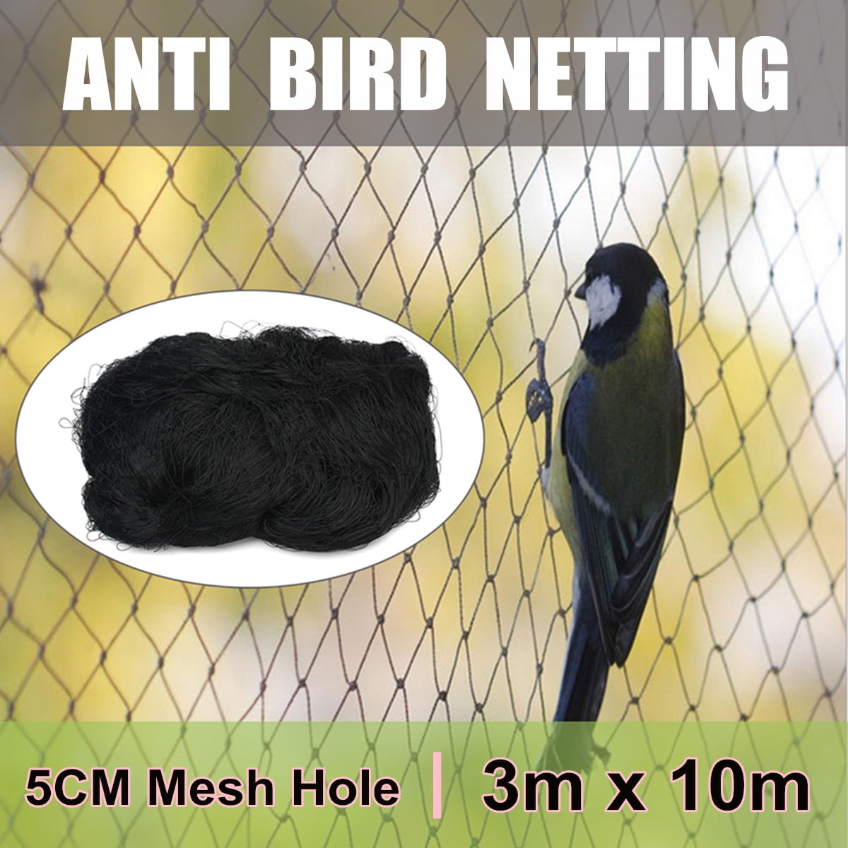 Garden Anti Bird Netting Heavy Duty Net Strong Pigeon Mesh 9.84ft x 32 ...