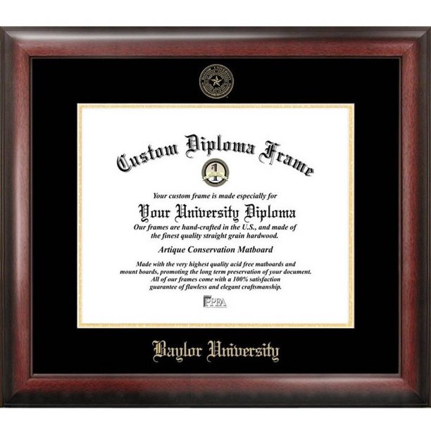 Baylor University 11" x 14" Gold Embossed Diploma Frame - Walmart.com