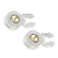 Cats Eye Button Covers Easy to Use Round Cufflinks Shirt Button Covers ...