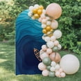 Arch Backdrop 7.2 Ft, Nautical Ship Spandex Stretch Fitted Arch Cover ...