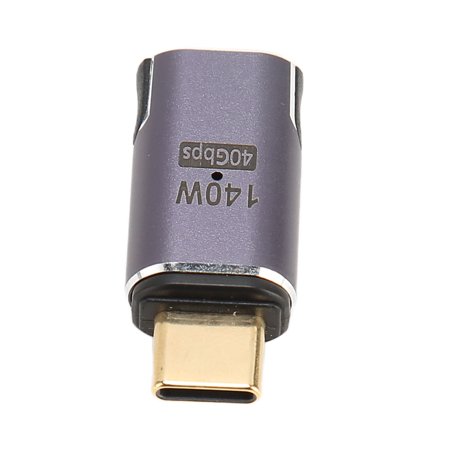 USB C Magnetic Straight Adaptor, 40Gbps 24 Pins Type C Connector PD ...