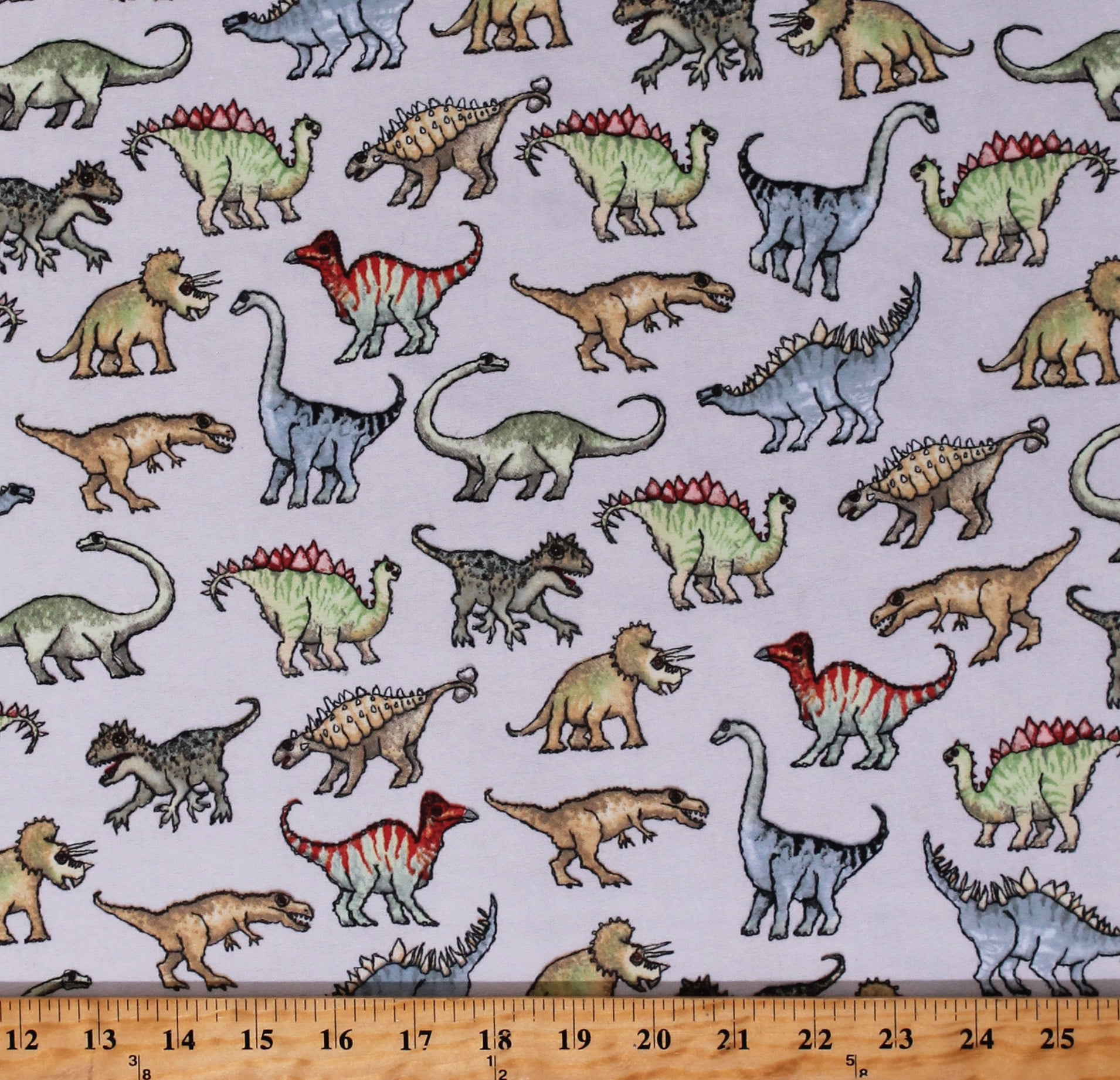 Flannel Dinosaurs Dinos Animals Prehistoric Age Kids Children's Gray ...