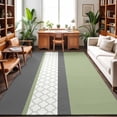 Area Rug 3x5ft, Sage Green Morocco Pattern Washable Rugs for Living ...