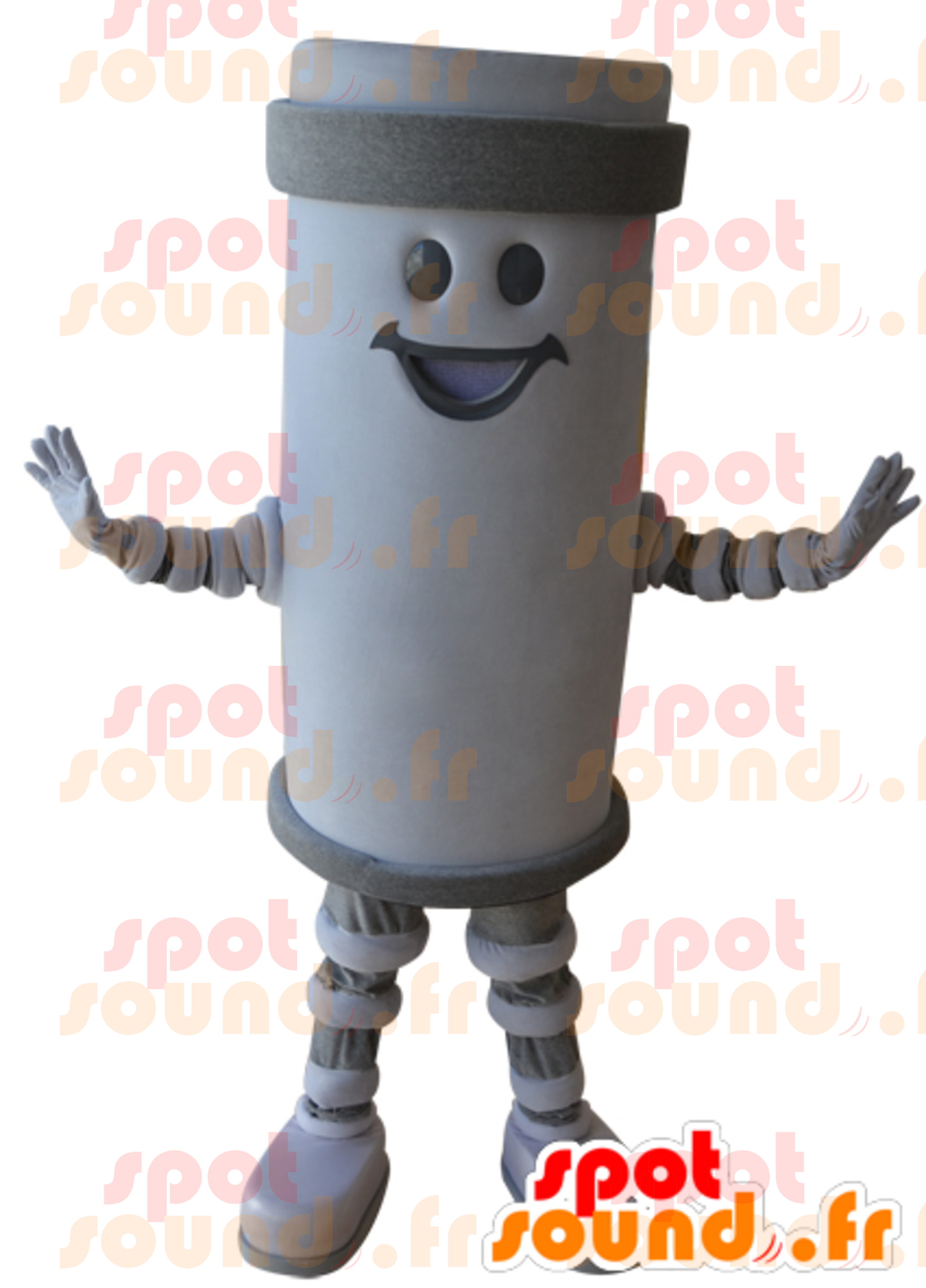SPOTSOUND mascot giant stack, white and gray, smiling - Walmart.com