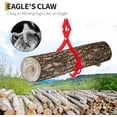 18 in Log Lifting Tongs, 2 Serrated Claw Hook Logging Tongs, 800 LB ...