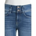 No Boundaries Junior's Double Button Roll Cuff Jeans - Walmart.com