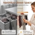2026 New Upgraded Closet Organizer with 12 Clips, 360° Rotating Space ...