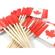 100 Pcs Canada Flag Toothpicks Canadian Cupcake Toppers Flags, Canada ...