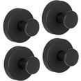 CHISHZL-Suction Cup Hooks for Shower, Black Wreath Hangers for Front ...
