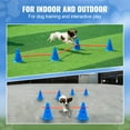 KFFKFF Canine Agility Jump Kit, Includes 6 Cones & 6 Rods, Adjustable ...