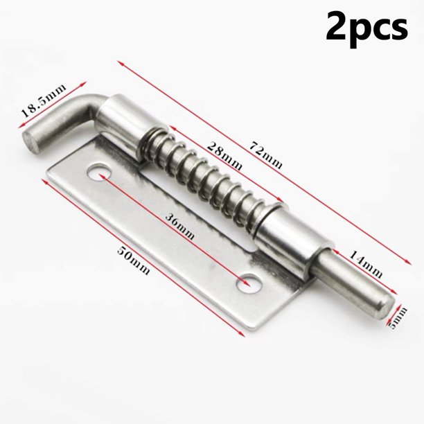 Ruibeauty 2Pcs Spring Loaded Latches Security Barrel Bolt Latch Tone ...