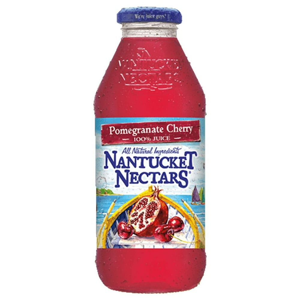 Nantucket Nectars Pomegranate Cherry Juice Drink, 16 fl oz (12 Glass ...