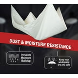 White 10' x 10' Ceiling Leak Diverter Drain Tarp - Vinyl Coated Roof ...