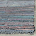 SAFAVIEH Rag Robynne Striped Cotton Area Rug, Aqua/Multi, 8' x 10 ...