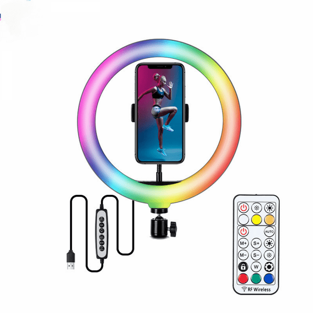 10 Inch Fill Light Set Rgb Light Stand Selfie Ring Light Led Seven ...