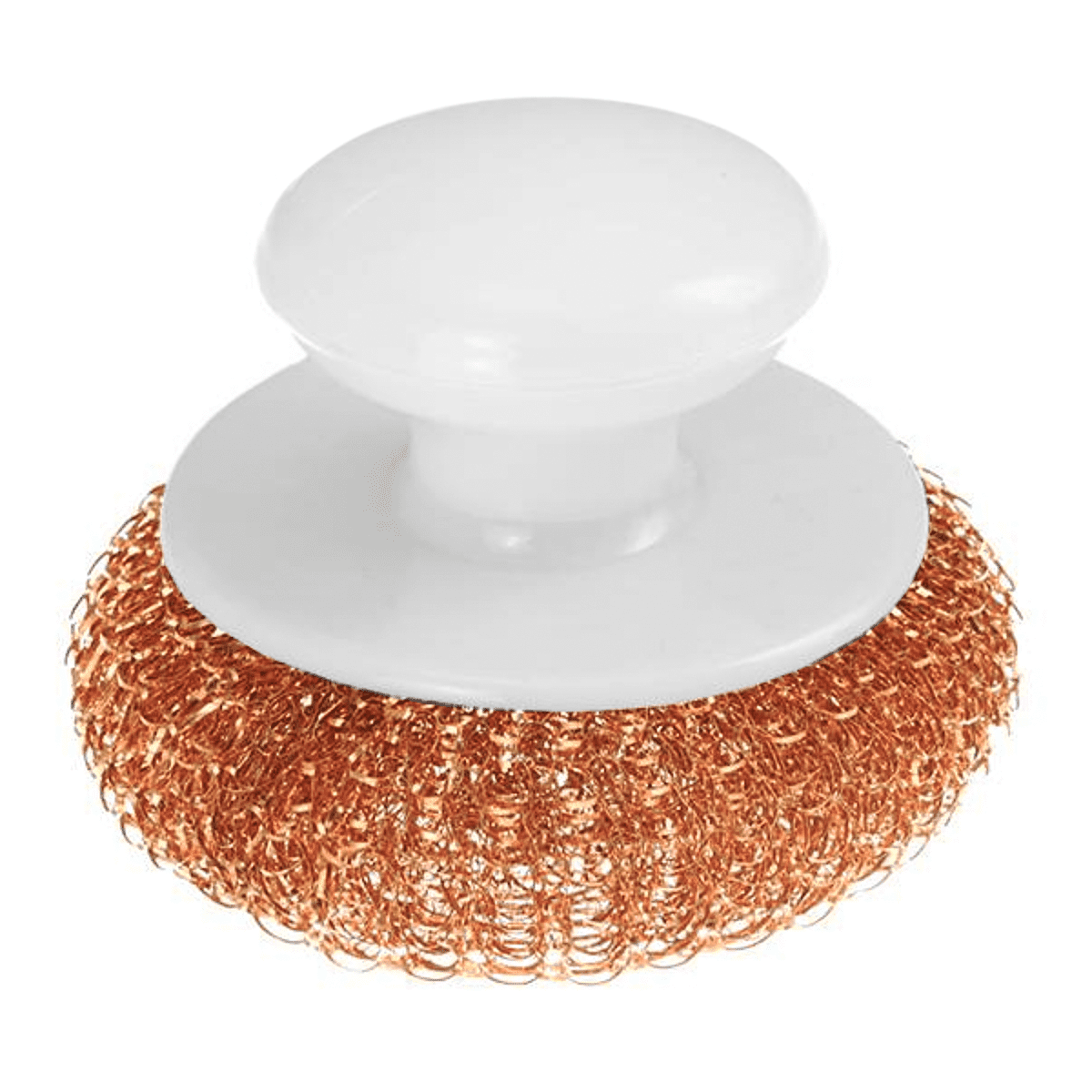 LOLA Copper Mesh Scourer W/ Comfort Hand Saver Knob, Heavy Duty Cleaner ...