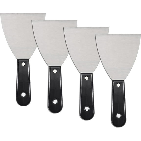 4 Pcs Wallpaper Scraper, Stainless Steel Paint Scraper Filling Putty ...