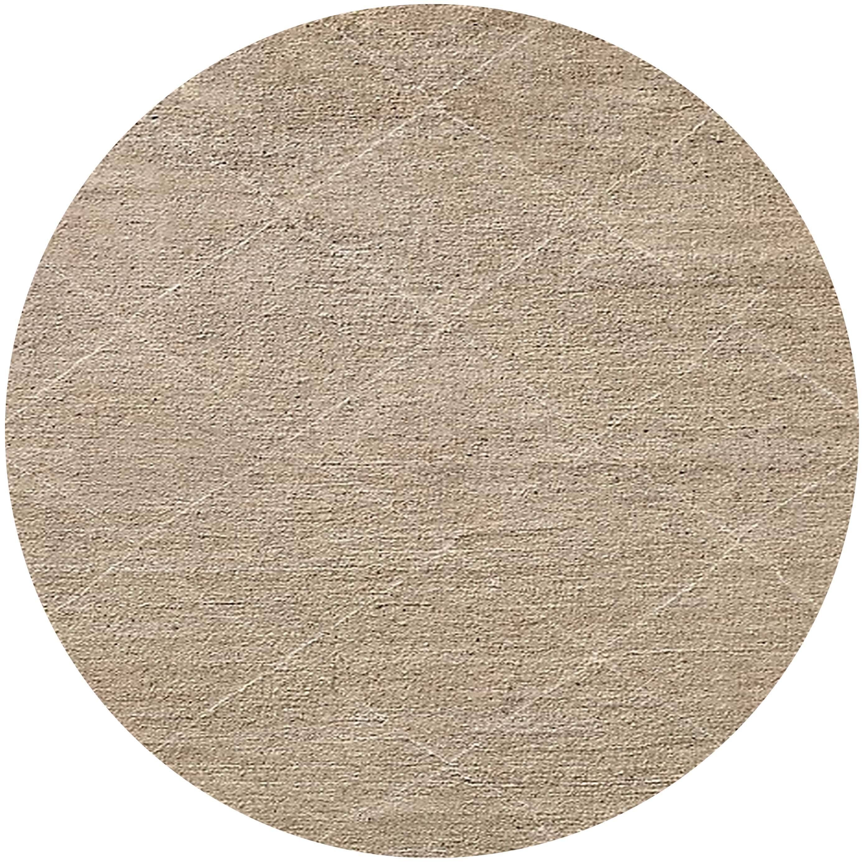 Ahgly Company Indoor Round Mid-Century Modern Dark Almond Brown Solid ...