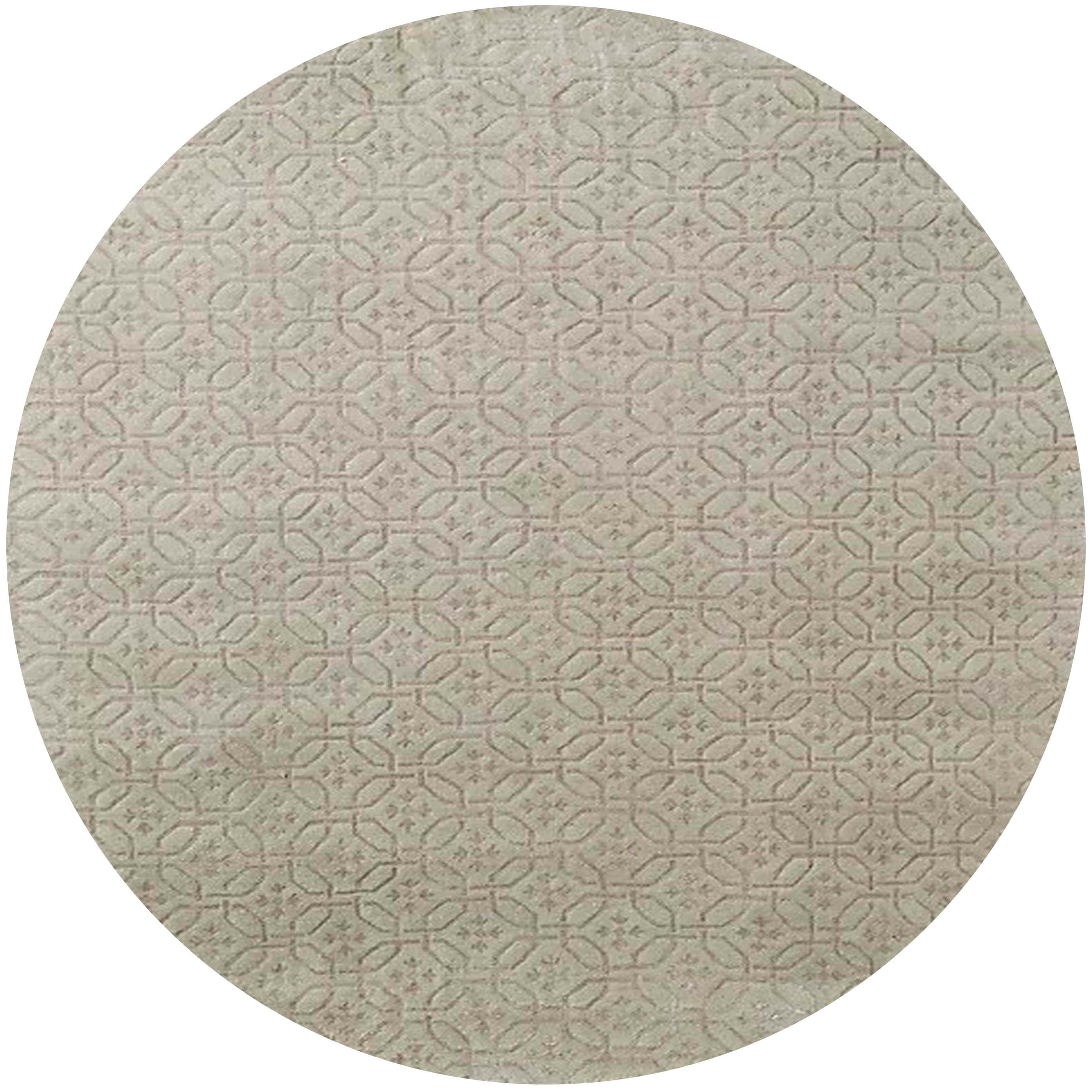 Ahgly Company Indoor Round Mid-Century Modern Brown Solid Area Rugs, 8 ...