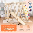 Avenlur 7-in-1 Indoor Foldable Playset for Kids - With Slide, Climbing ...