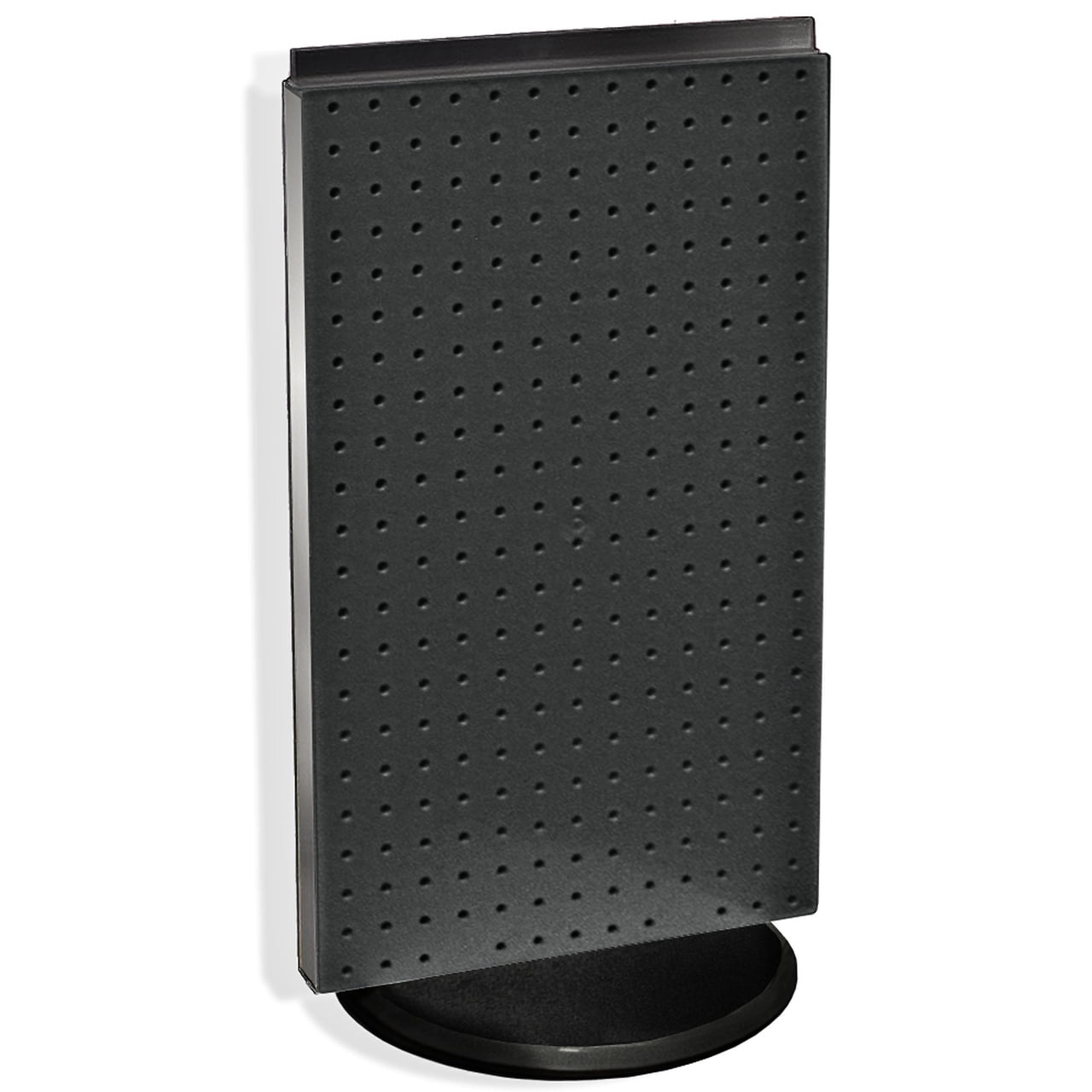 Azar Displays 700513-BLK Black Revolving 13.5"W x 22"H Pegboard Counter ...