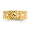 Primal Gold Solid 14 Karat Yellow Gold Heart Toe Ring Jewelry - Walmart.com