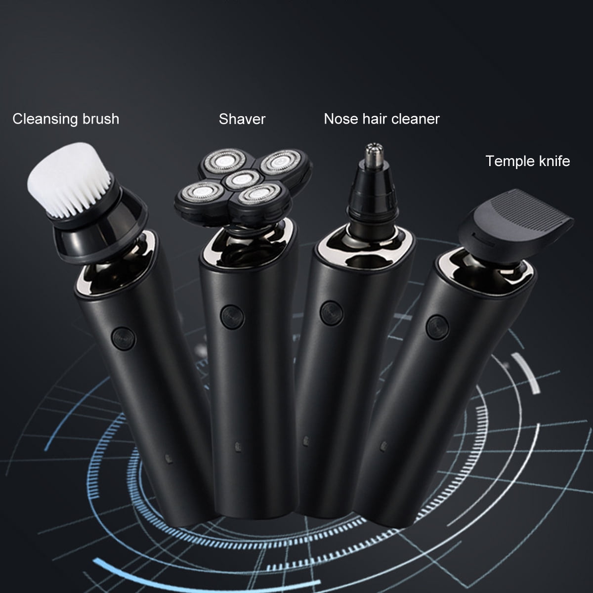 4 IN 1 Men's Grooming Kit, Electric Razor Shaver Rechargeable Beard ...