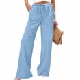 Cagogo Women Wide Leg Palazzo Pants Summer Casual Loose High Waisted ...
