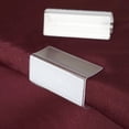 BalsaCircle 12 Clear 0.4" Plastic Table Skirt Clips Wedding Reception ...