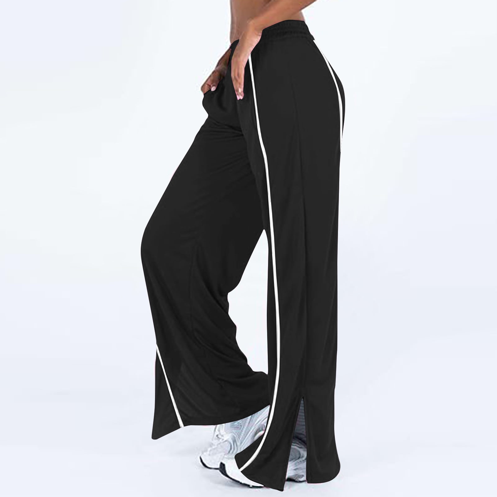Click here for Lovzfmll Womens Pants  High Waist Jogger Stripe Si... prices