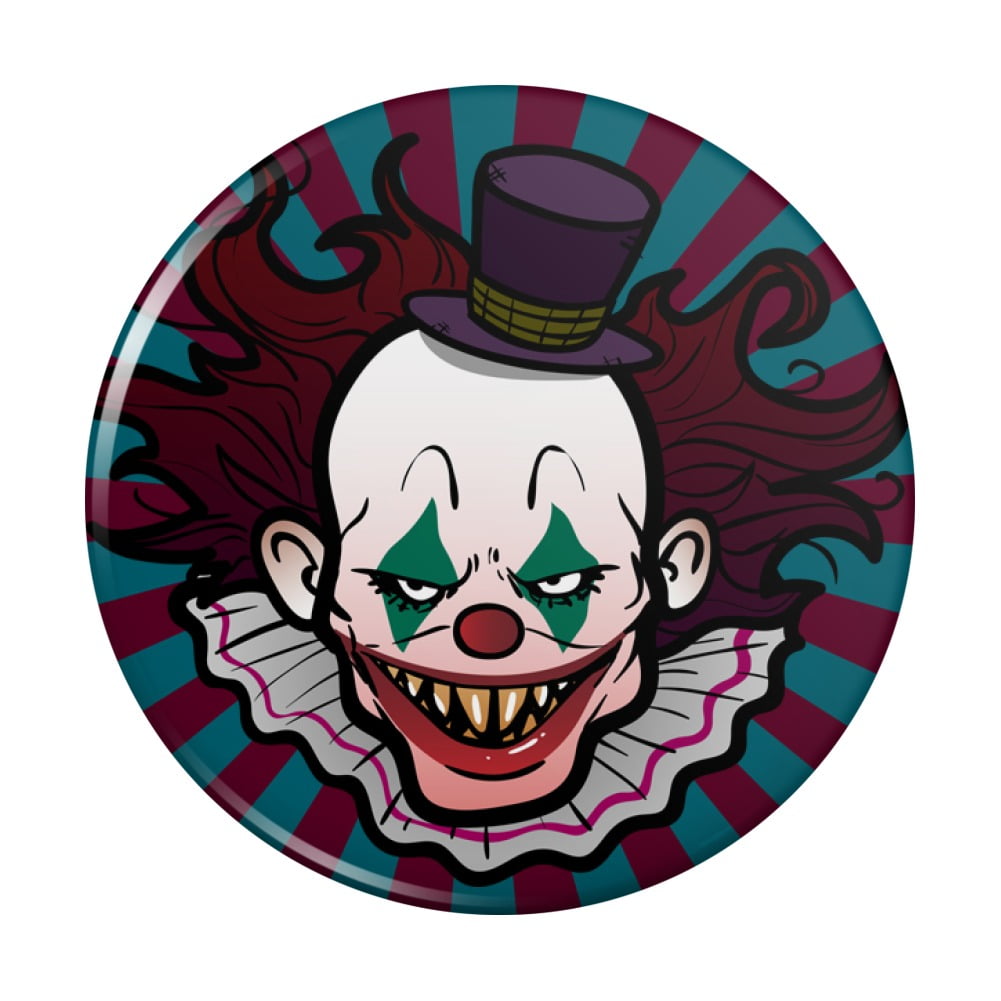 Creepy Clown with it's Balloon Kitchen Refrigerator Locker Button ...