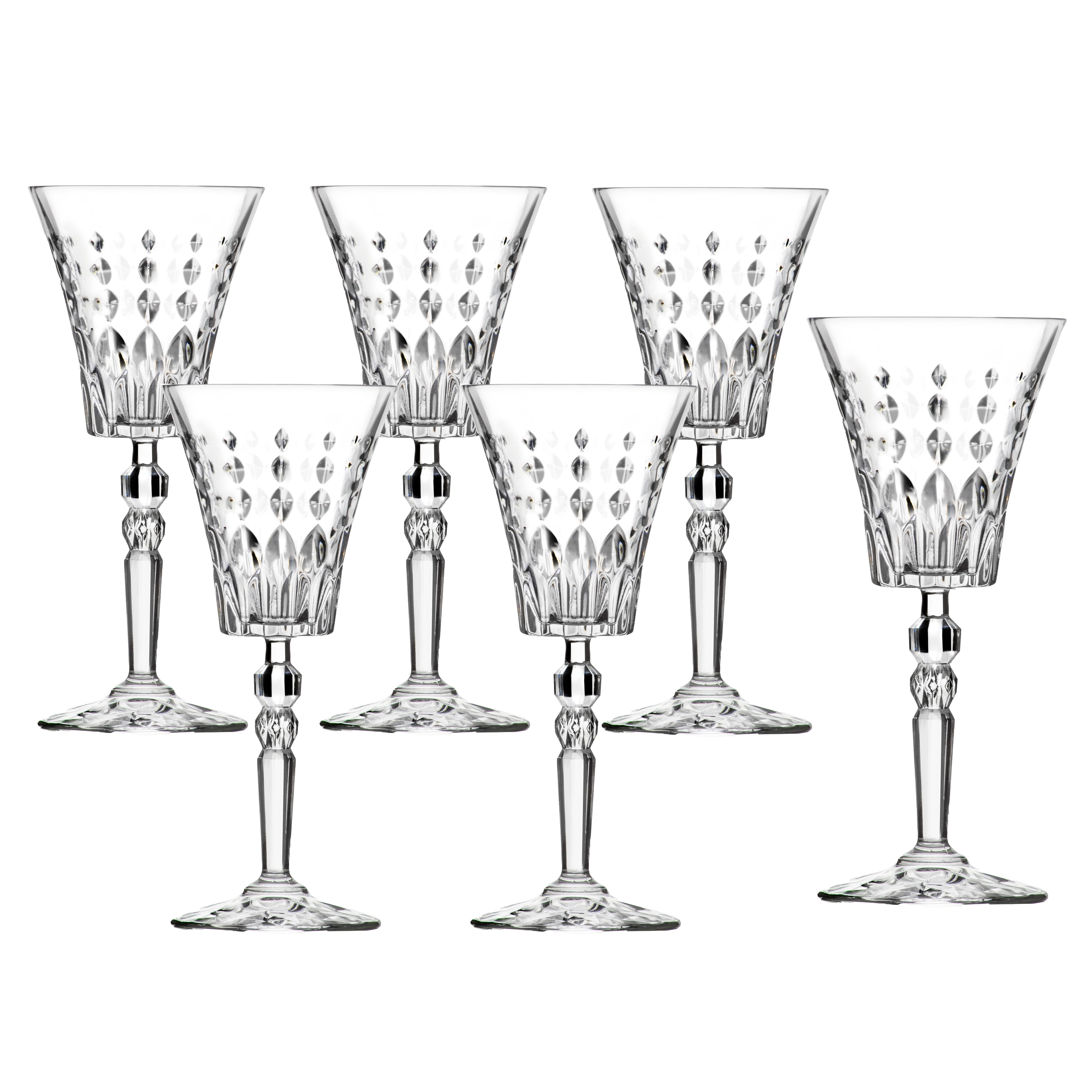 Elegant and Modern Drinkware Italian Crystal Glass Set for Hosting ...