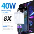 2 Pack 2.4A Dual-Port Fast Wall Charger Block with 10FT Type-C Cables ...