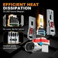 H11 LED Headlight Super Bright Bulbs Kit 6000K White 15000LM High or ...