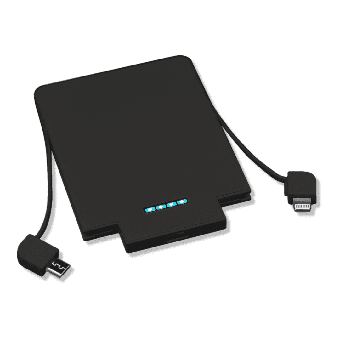 CreditCharge Universal Power Bank with Built-in Charging Cables ...