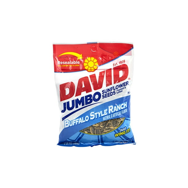 David Jumbo Seeds Buffalo Style Ranch 5.25 oz 12 Count 209-00636 ...
