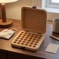 Lazsy 36 hole Essential Oil Box Hinged Lid Storage Box Latch Closure ...