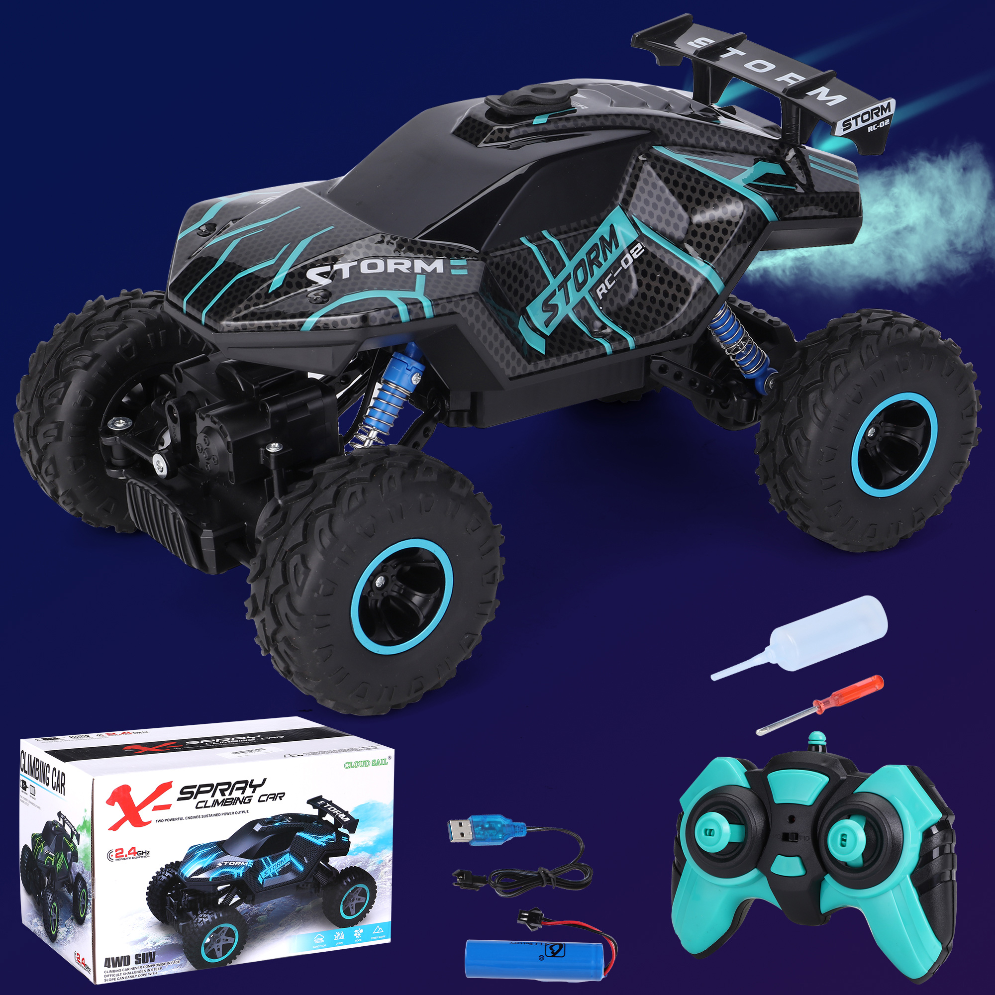 SHCKE RC Monster Trucks 1:16 Scale RC Cars for Adults Boys Kids RC Off ...